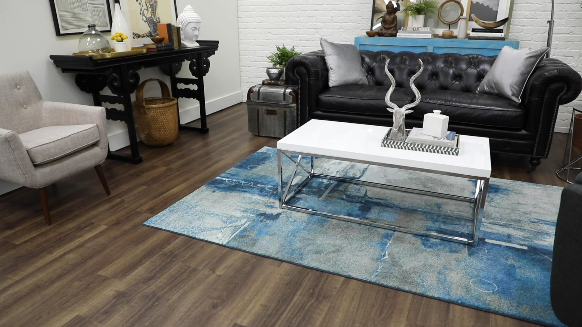 Mohawk Home Fusion Gray/Black Abstract, 2' X 3', 2' X 8' - Contemporary ...