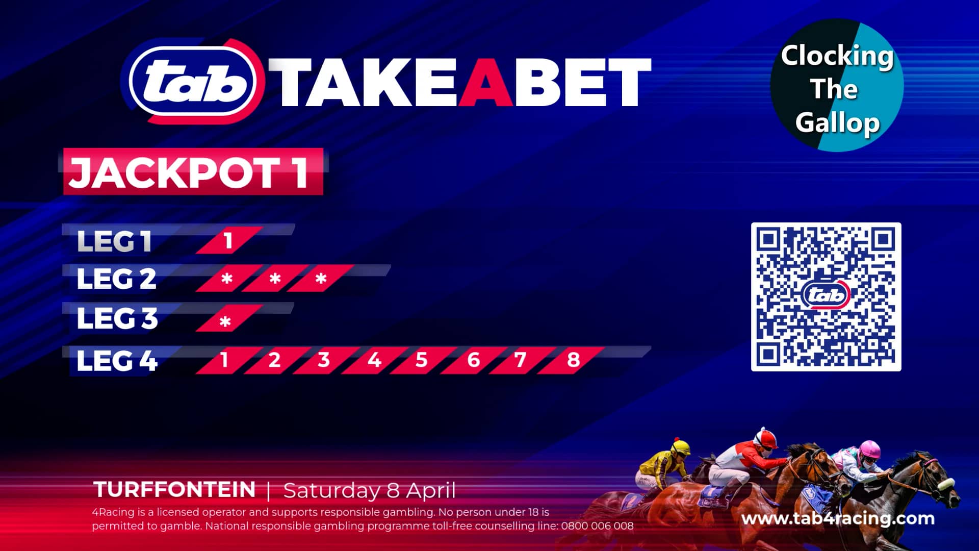 TAKEABET WITH TAB4RACING | TURFFONTEIN | 08 APRIL | JACKPOT on Vimeo