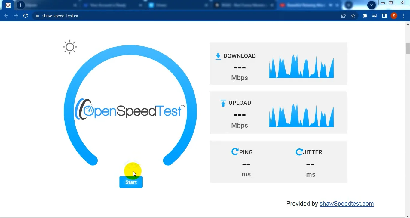 Shaw Speed Test.mp4 on Vimeo