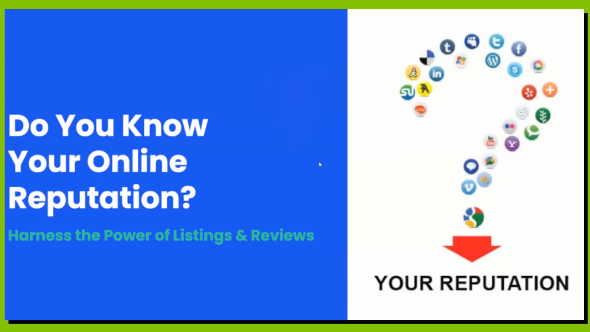 Do You Know Your Online Reputation?.mp4 on Vimeo
