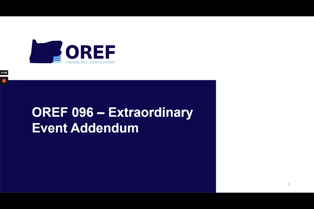 2023 - OREF 096 Extraordinary Event Addendum Deep Dive on Vimeo