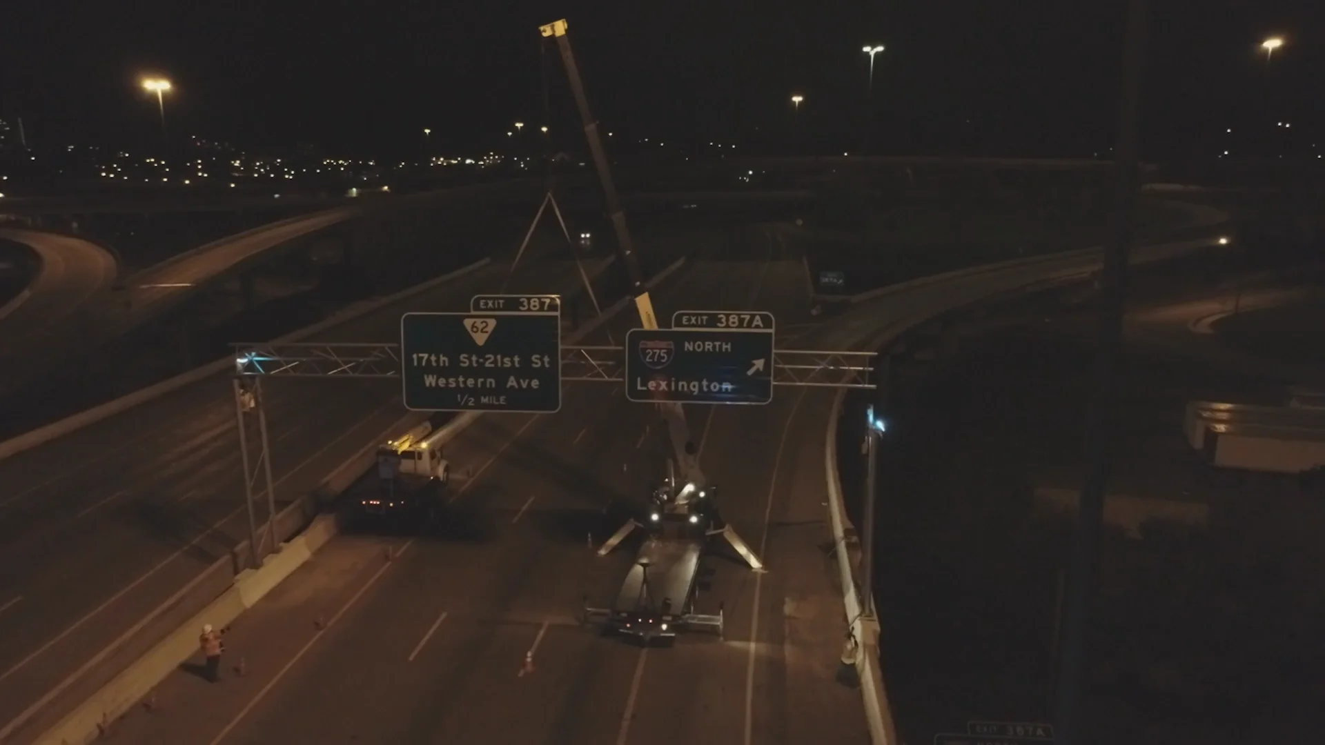Overhead Sign Installation on Vimeo