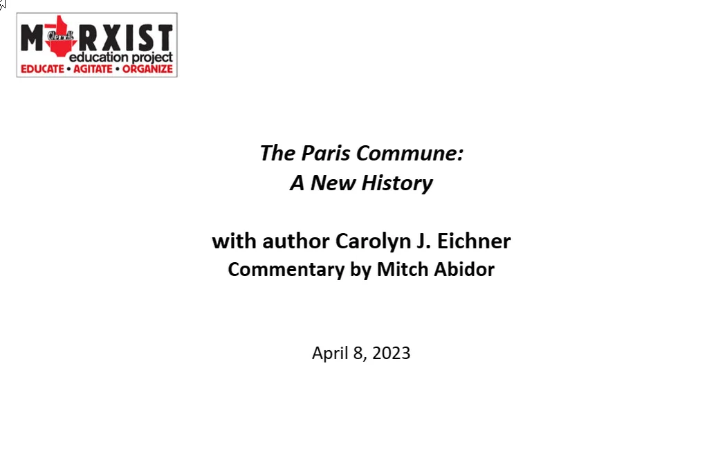 MEP Events - The Paris Commune A New History on Vimeo