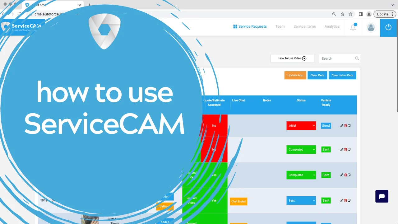 How to use ServiceCAM