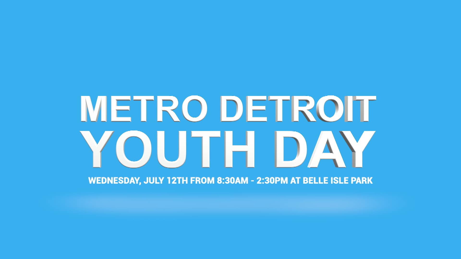 Join us for the 39th Annual Metro Detroit Youth Day! (60 sec PSA) on Vimeo