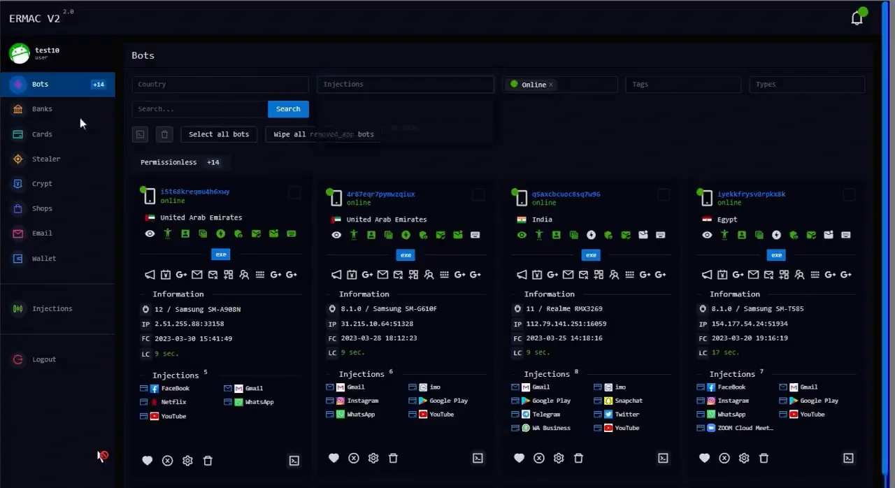 Ermac Android Botnet, Ermac Android Banking Botnet, Android Rat on Vimeo