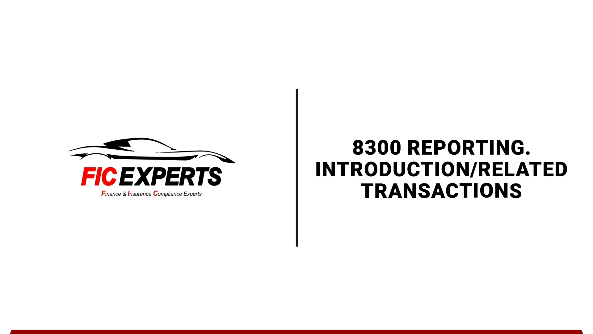 01 8300 Reporting. Introduction. Related Transactions on Vimeo