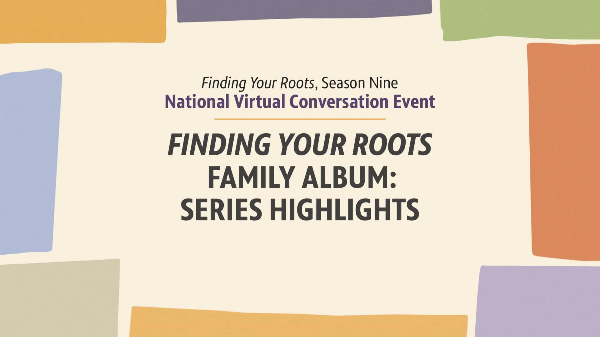 FINDING YOUR ROOTS FAMILY ALBUM: SERIES HIGHLIGHTS on Vimeo