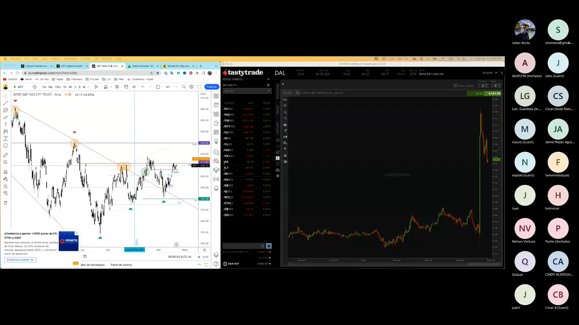 Day Trading Gamma Exposure y niveles