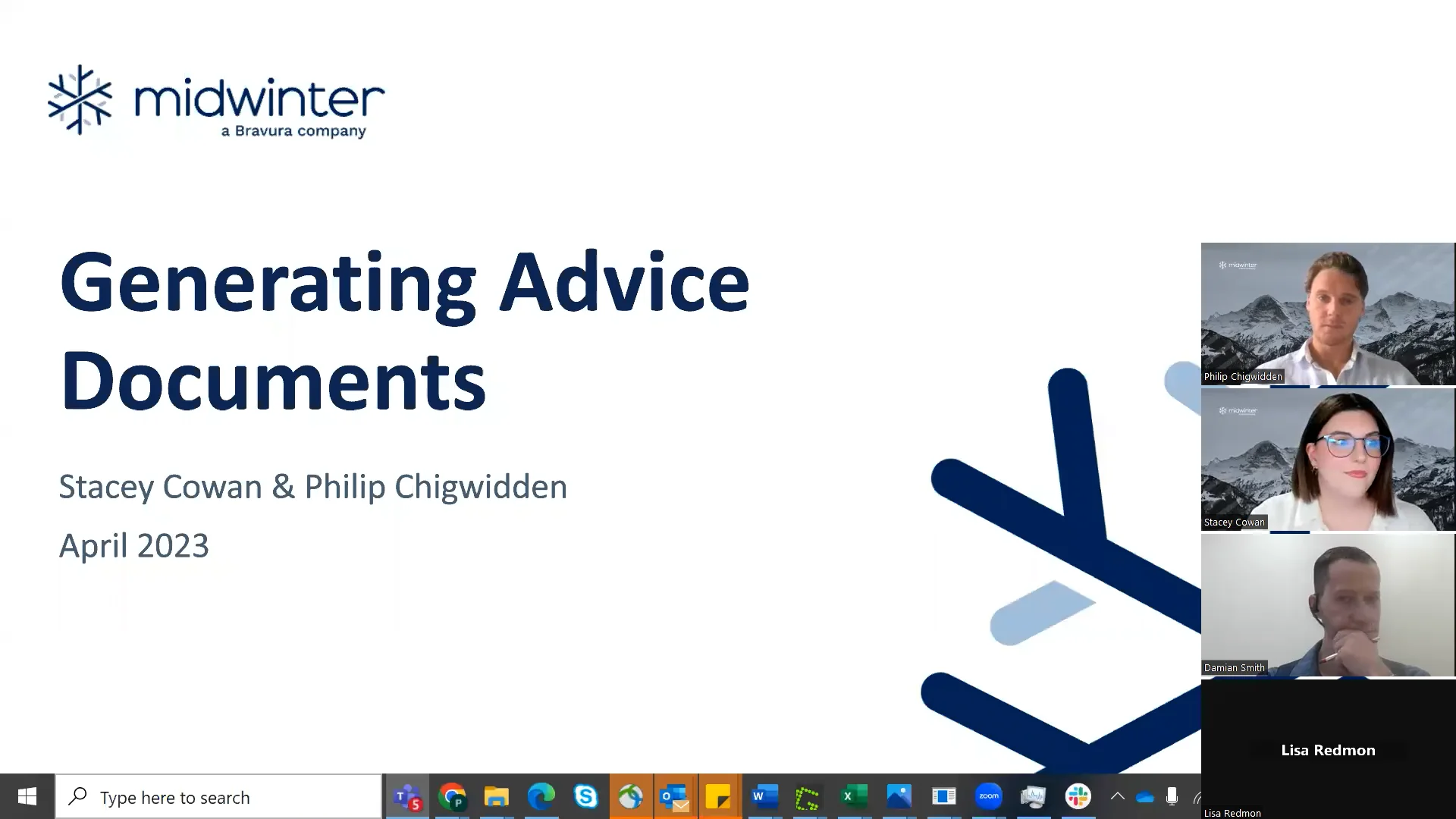 Generating Advice Documents on Vimeo