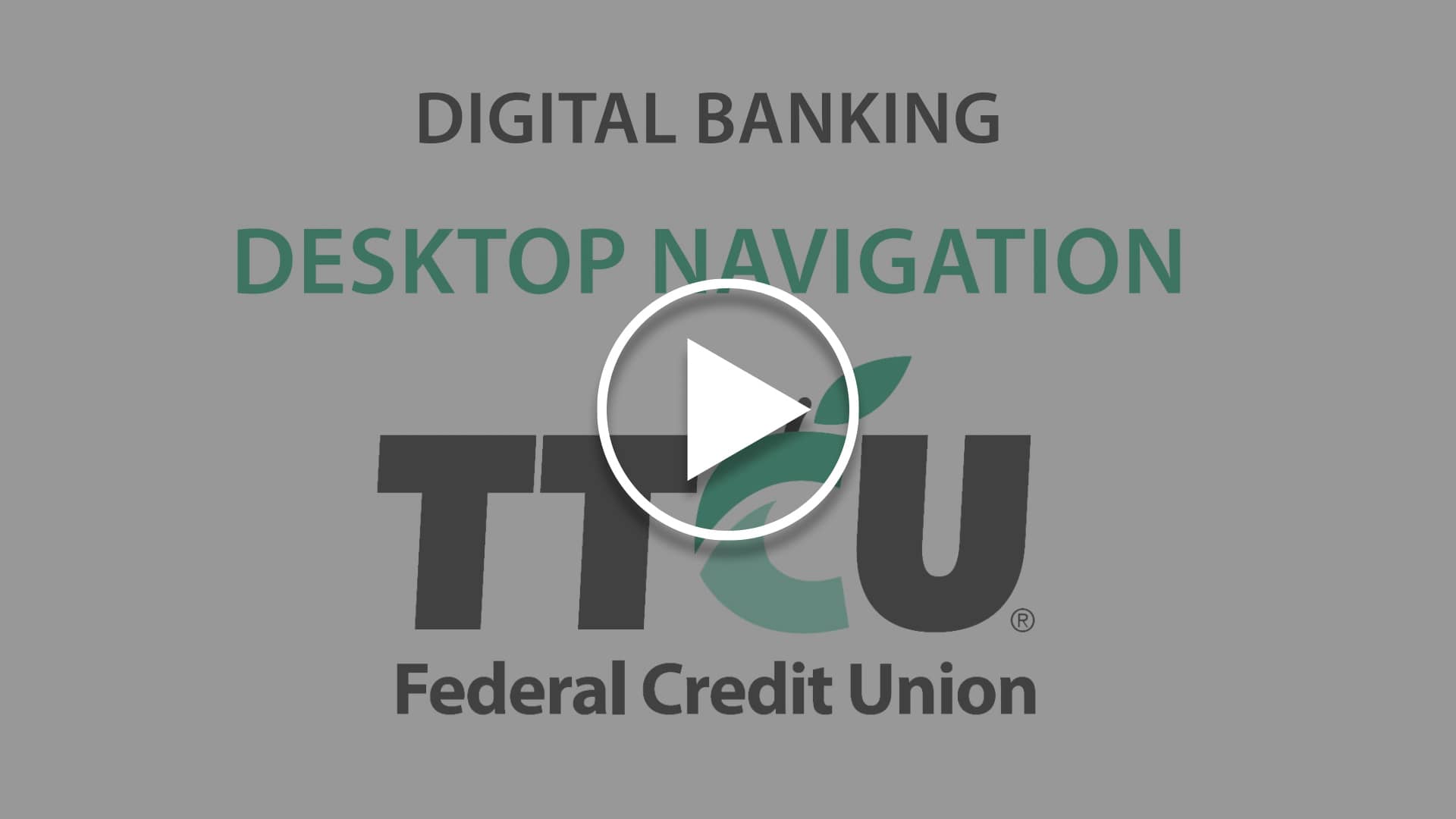 TTCU Digital Banking - Desktop Navigation on Vimeo