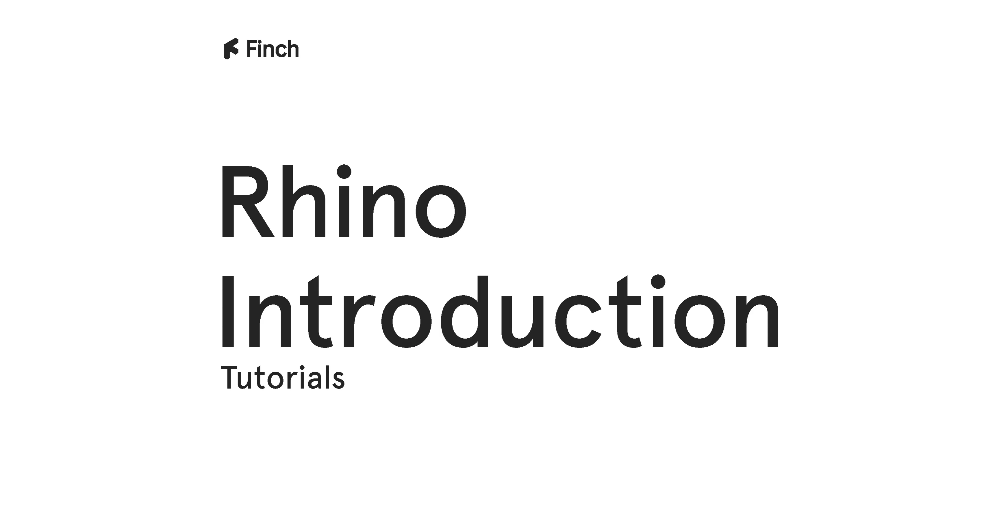 Rhino Introduction on Vimeo