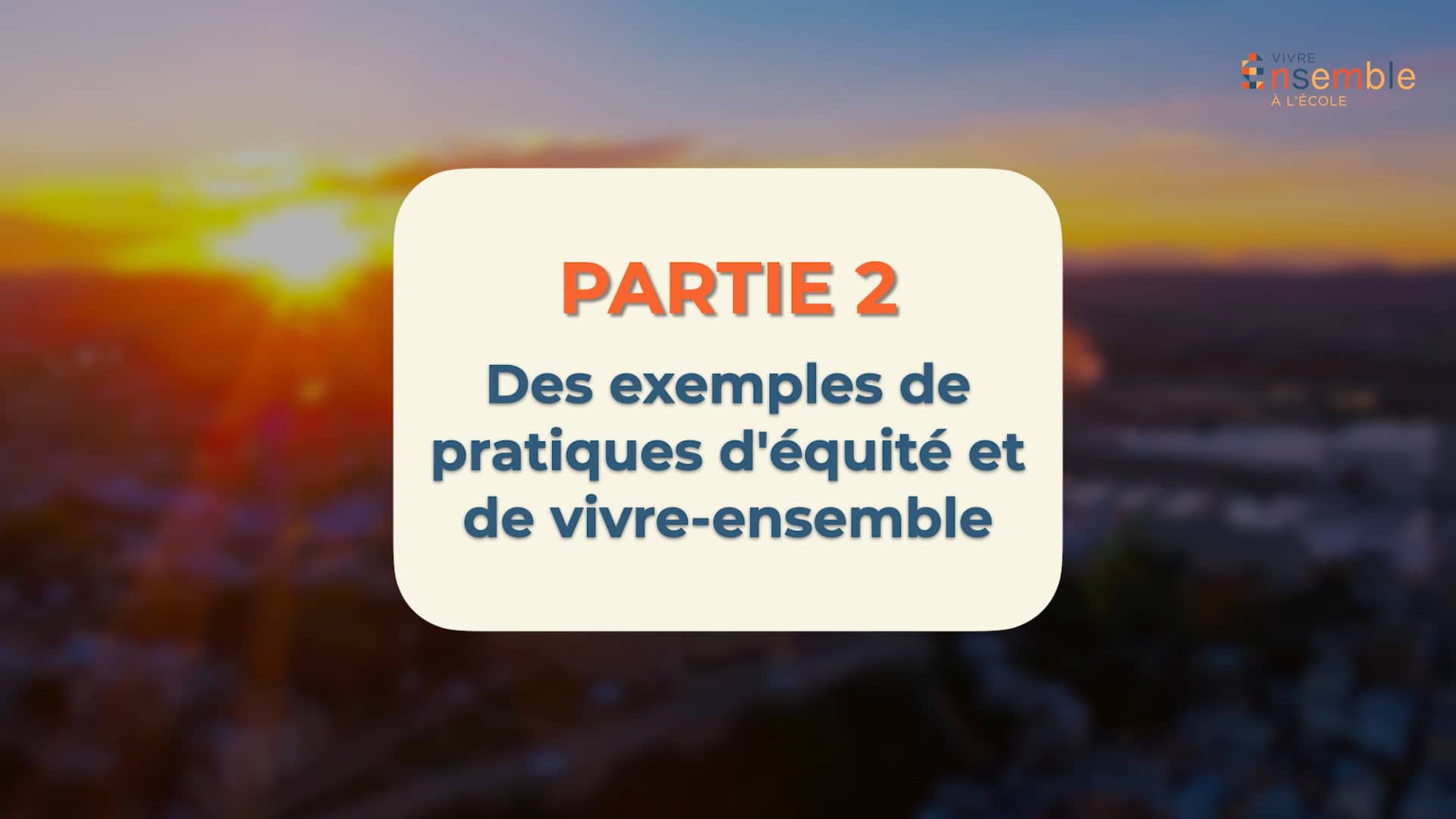 Capsule 2 - Partie 2 | Des exemples de pratiques d'équité et de vivre-ensemble on Vimeo