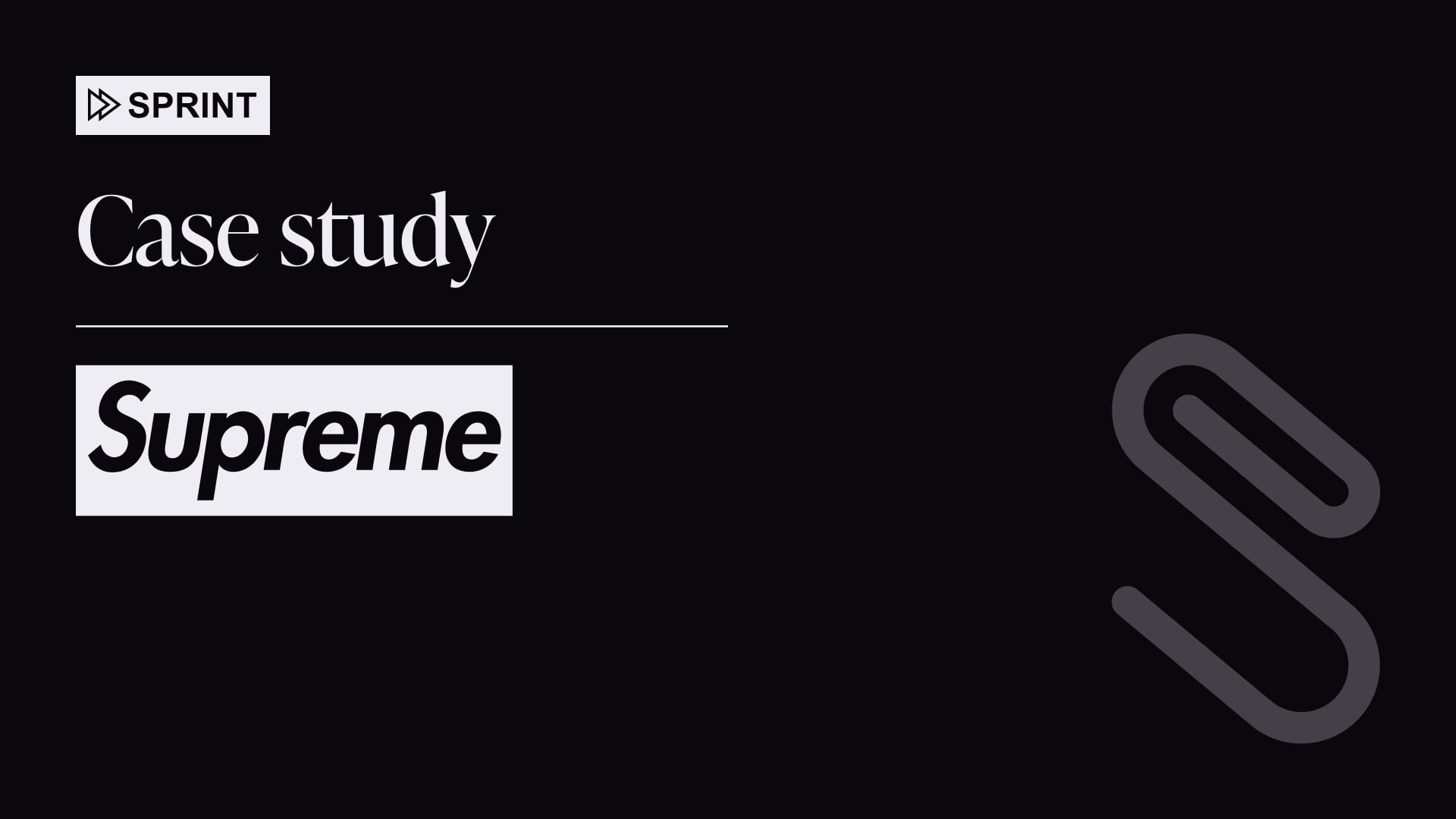 Case study | Supreme on Vimeo