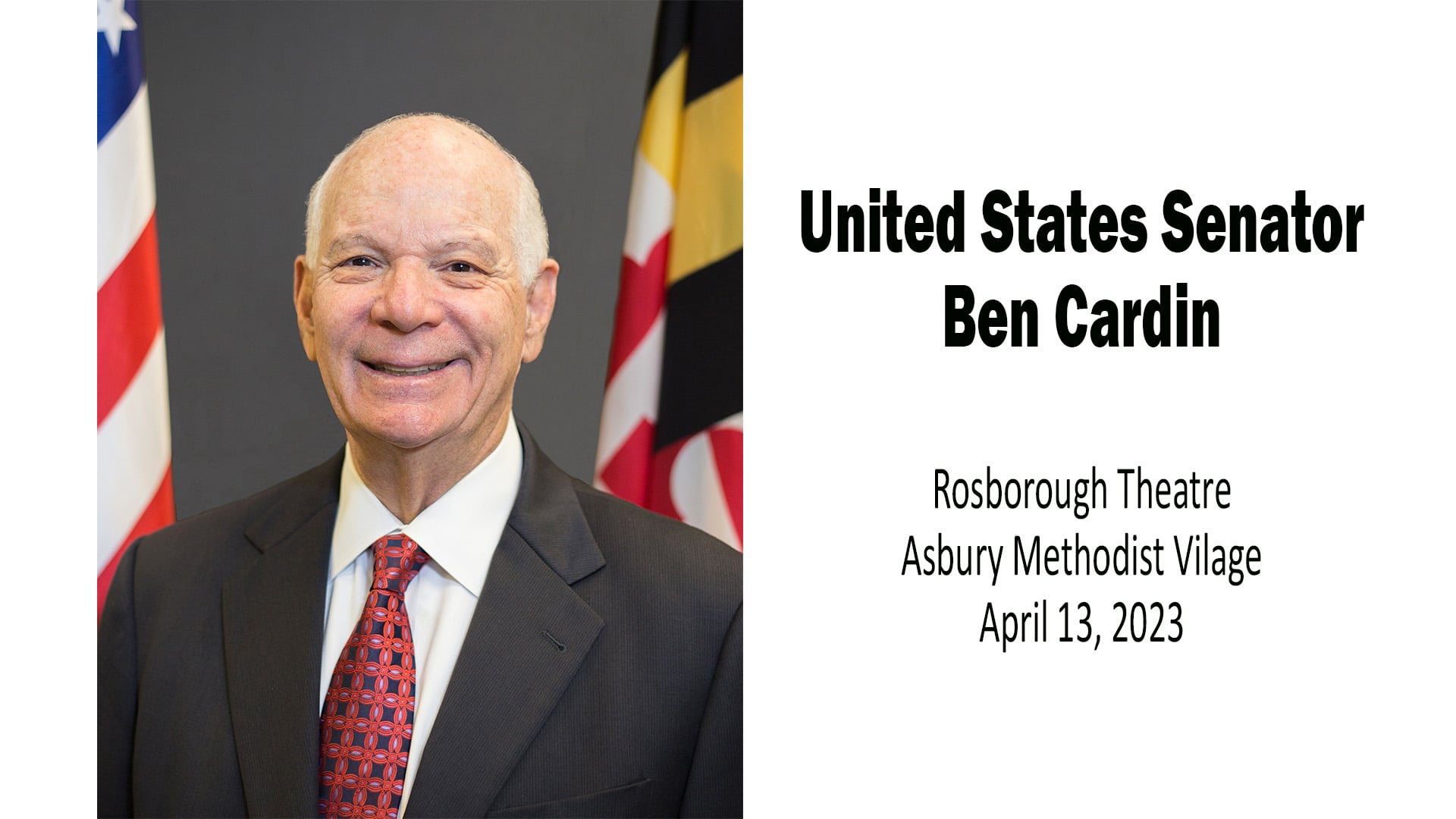 US Senator Ben Cardin on Vimeo
