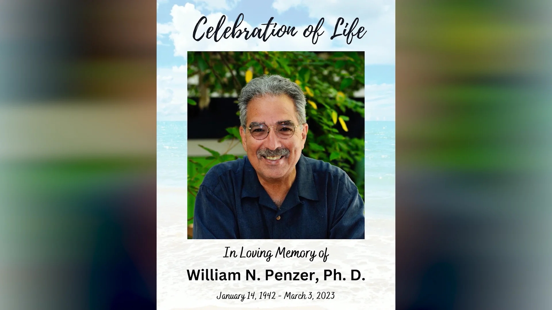 William Penzer Tribute - William Penzer Tribute Montage.mp4 on Vimeo