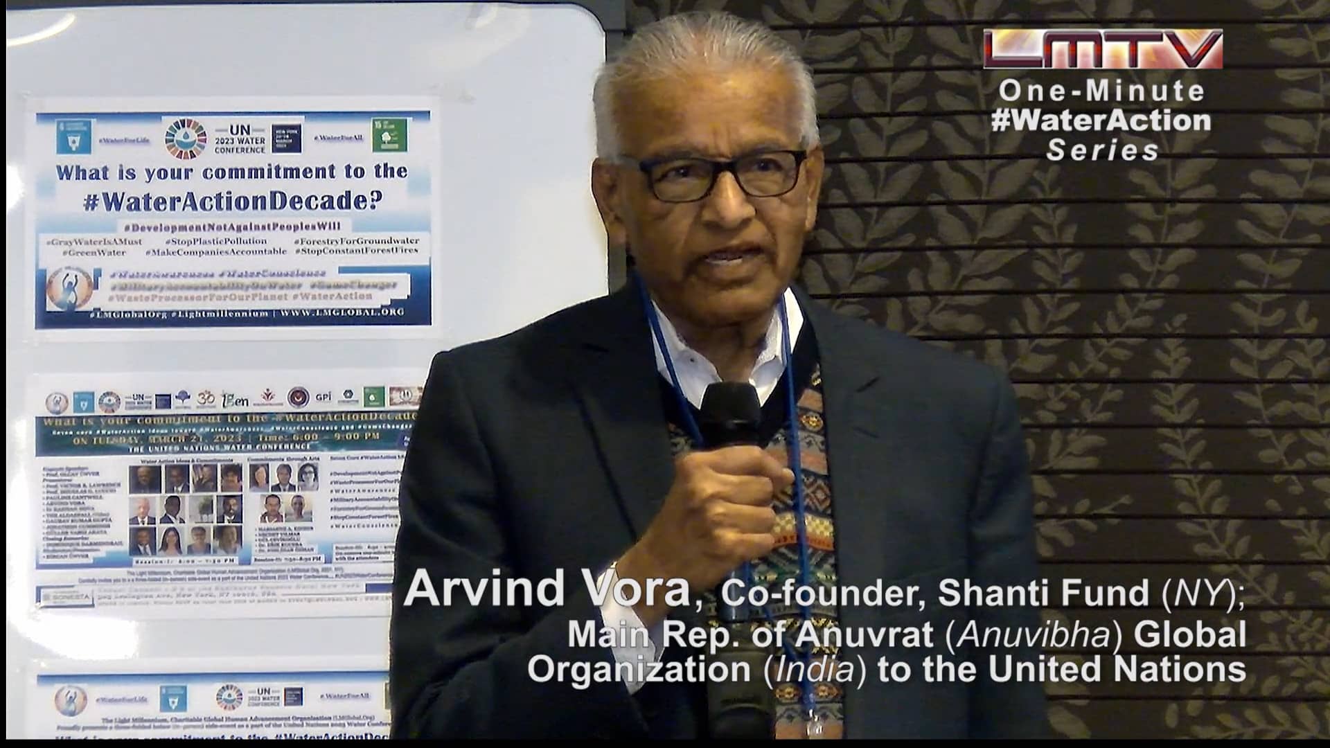 #LightMillenniumTV-2023: ARVIND VORA ~ One-Minute #WaterAction on Vimeo