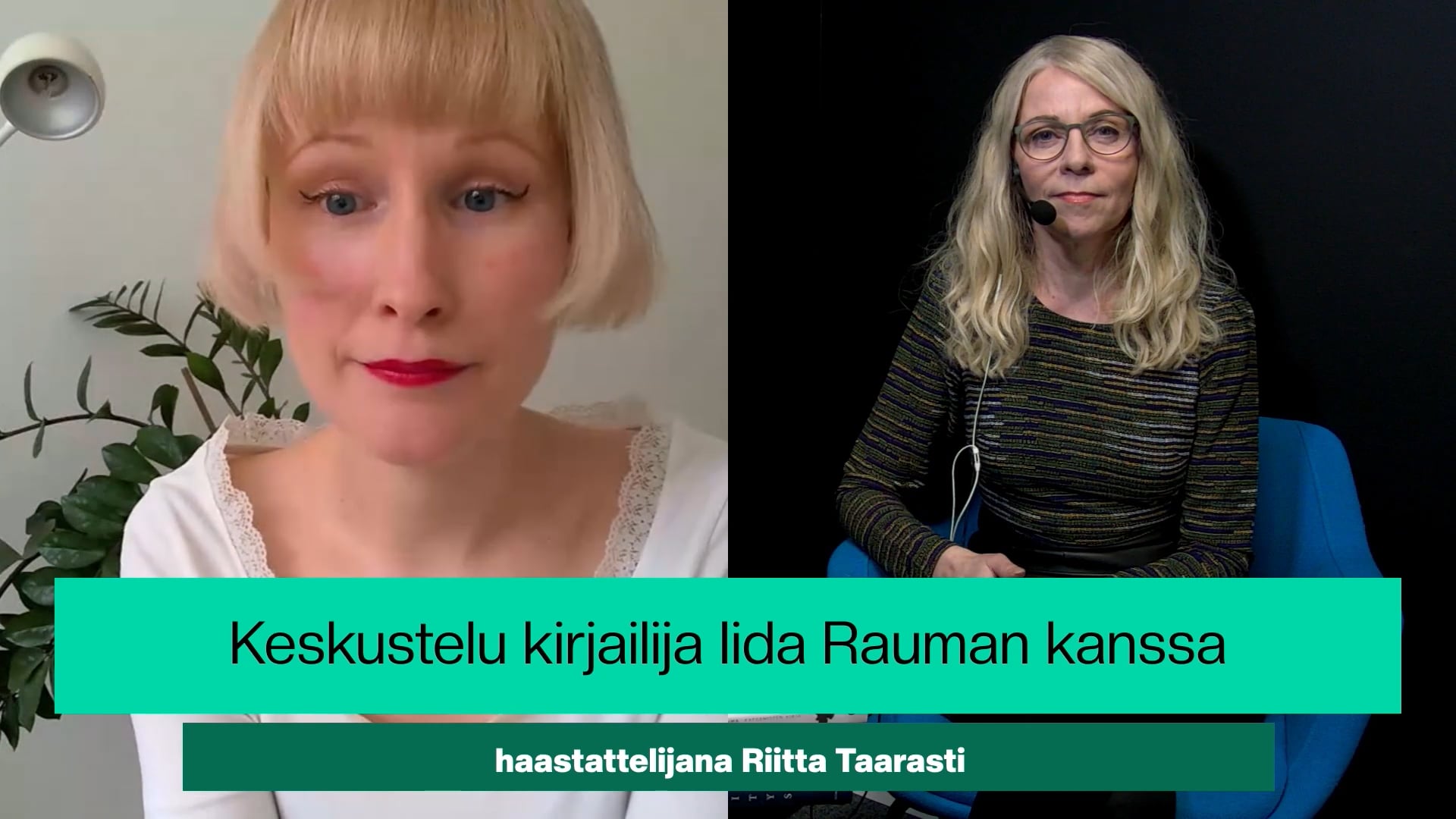 Iida Rauma haastattelussa Kirjasto on ekoteko -webinaarissa on Vimeo
