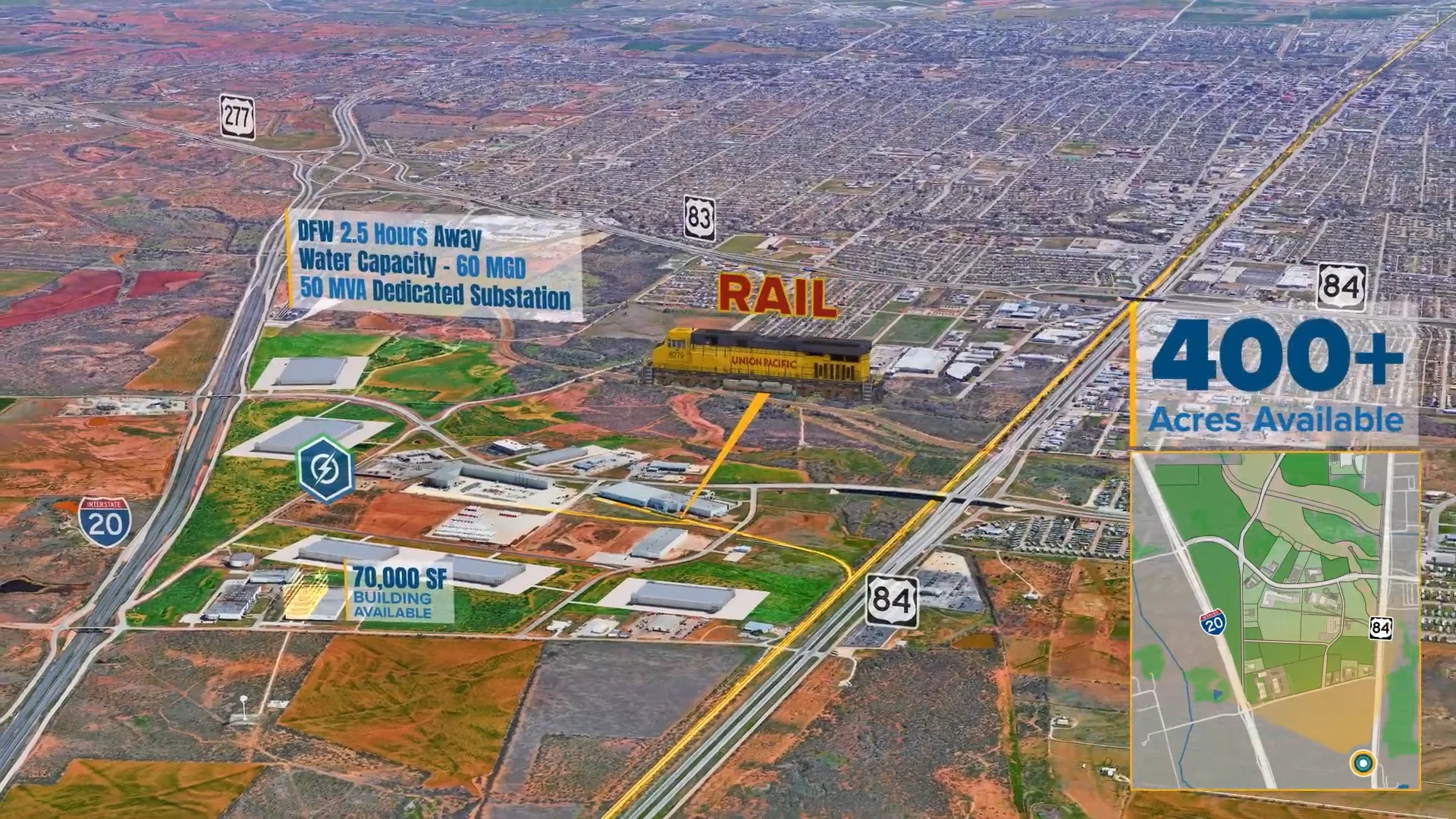 3D Animated Map Examples - Development Corporation of Abilene - 3D Map ...