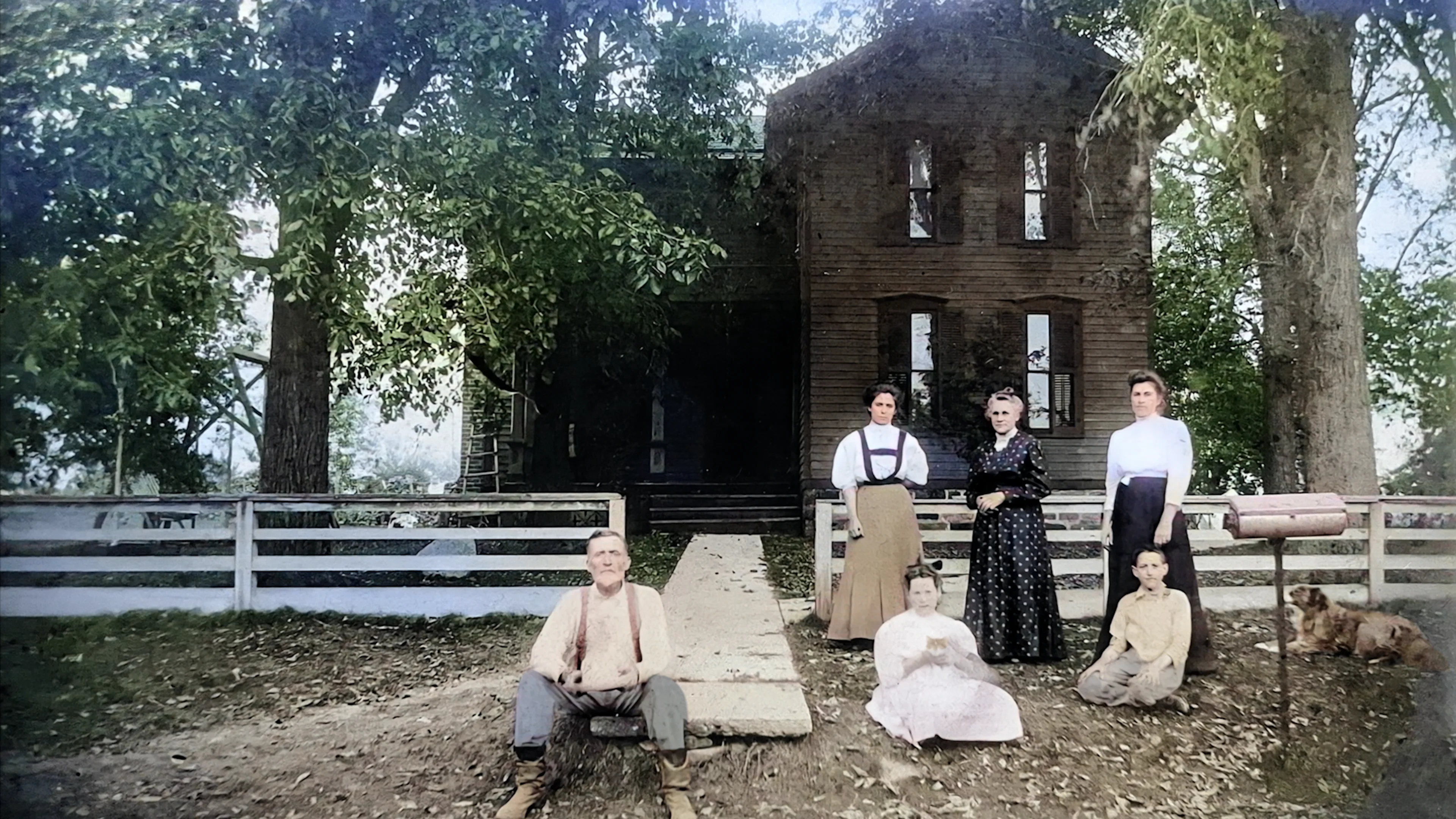 Old family photo restored on Vimeo