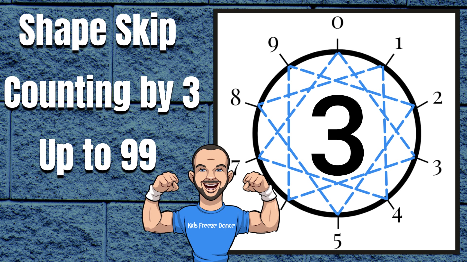 Shape Skip Counting by 3 Up to 99 regular