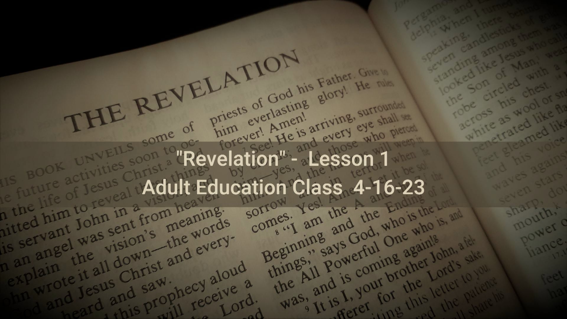 Revelation - Revelation: Lesson 1 on Vimeo