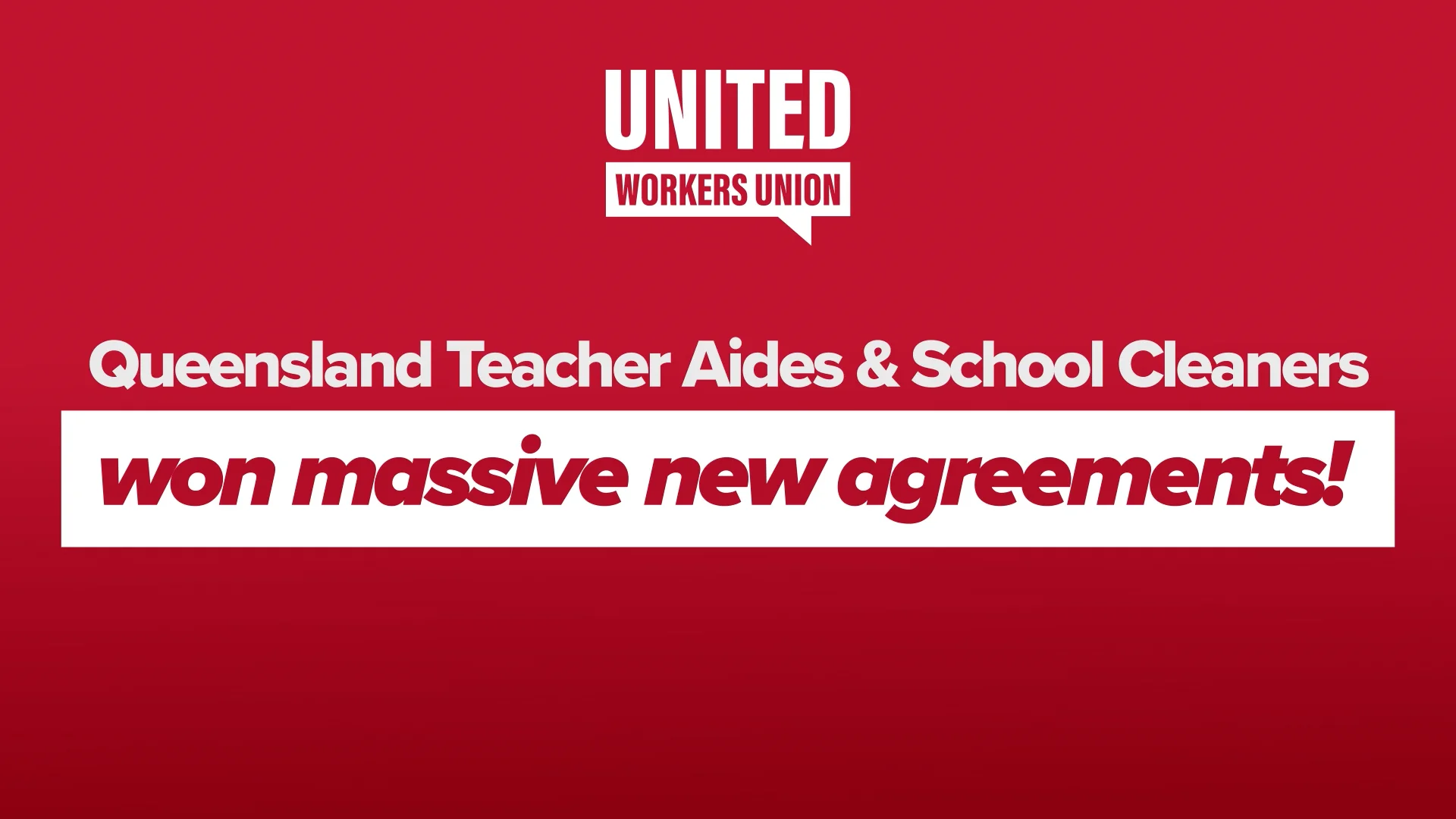 Qld Teacher Aides & School Cleaners are ready to WIN in their massive ...