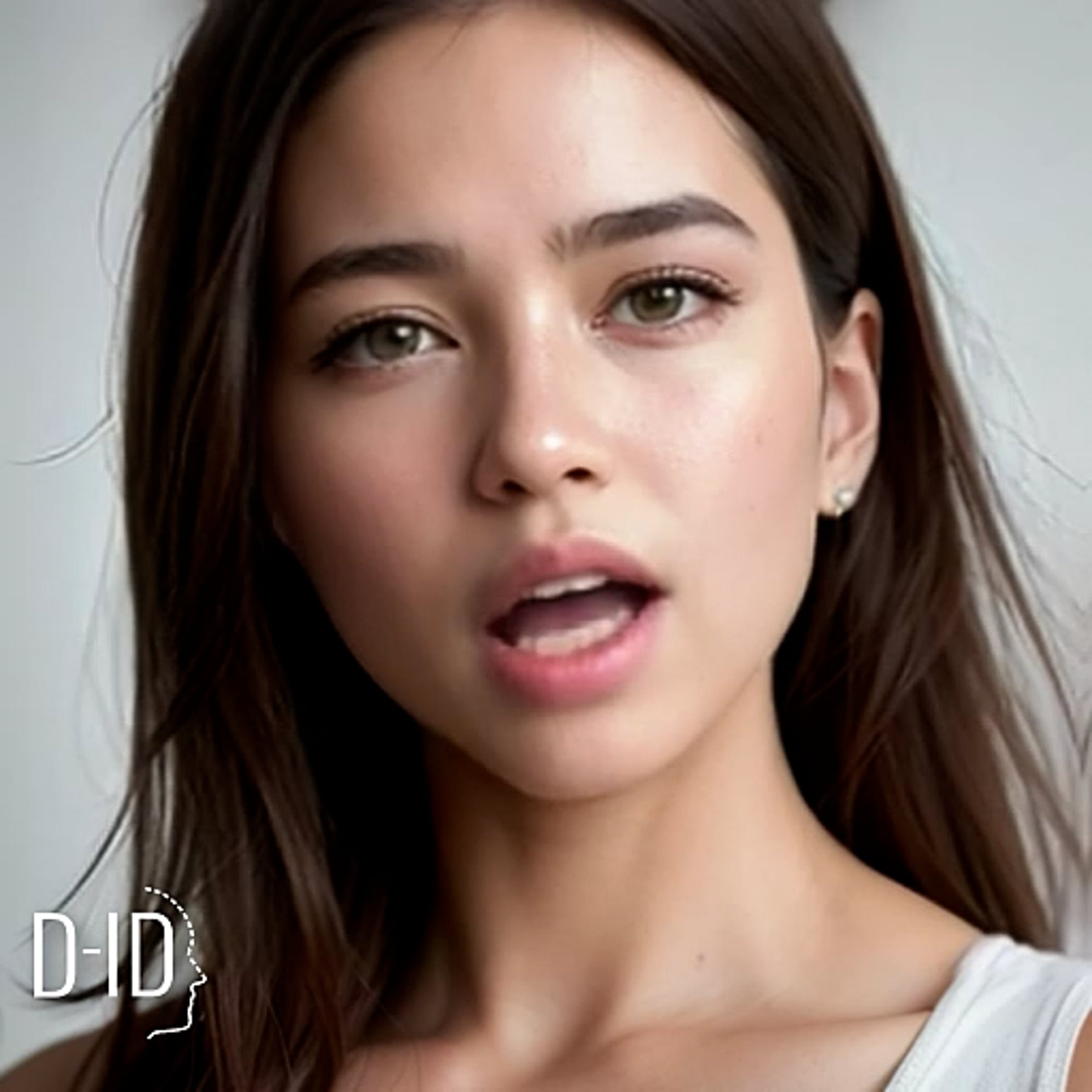 A girl from Stable Diffusion& D-ID