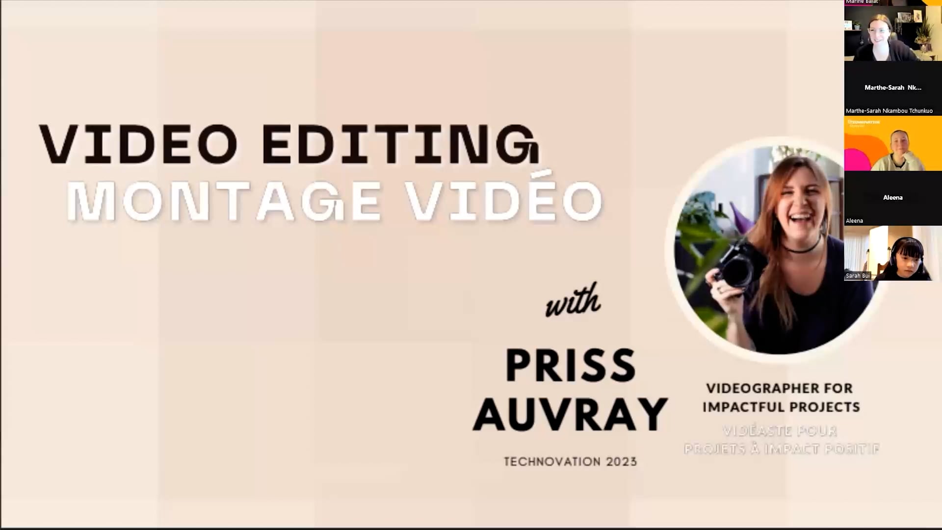 Video Editing with Priss Auvray