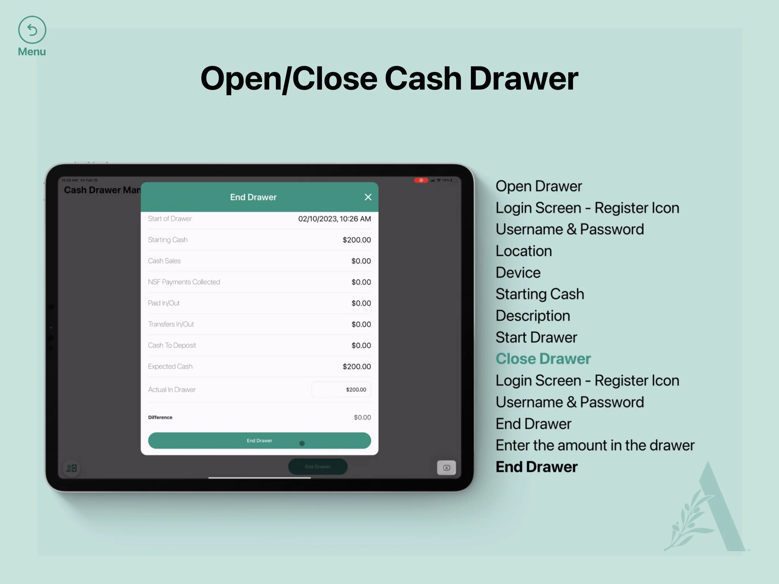 Open Close Cash Drawer on Vimeo