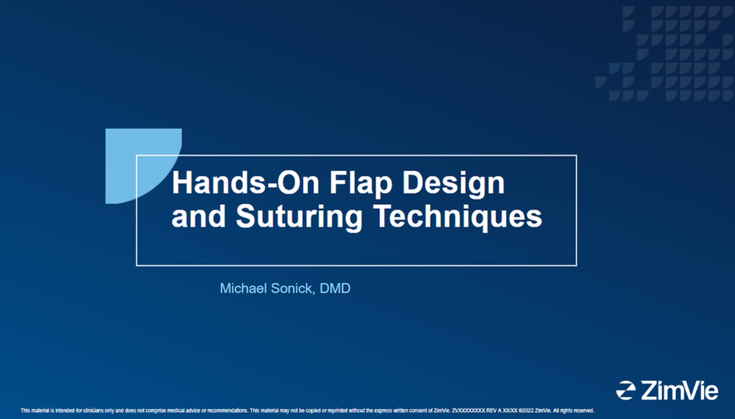 Hands-On Flap Design and Suturing Techniques