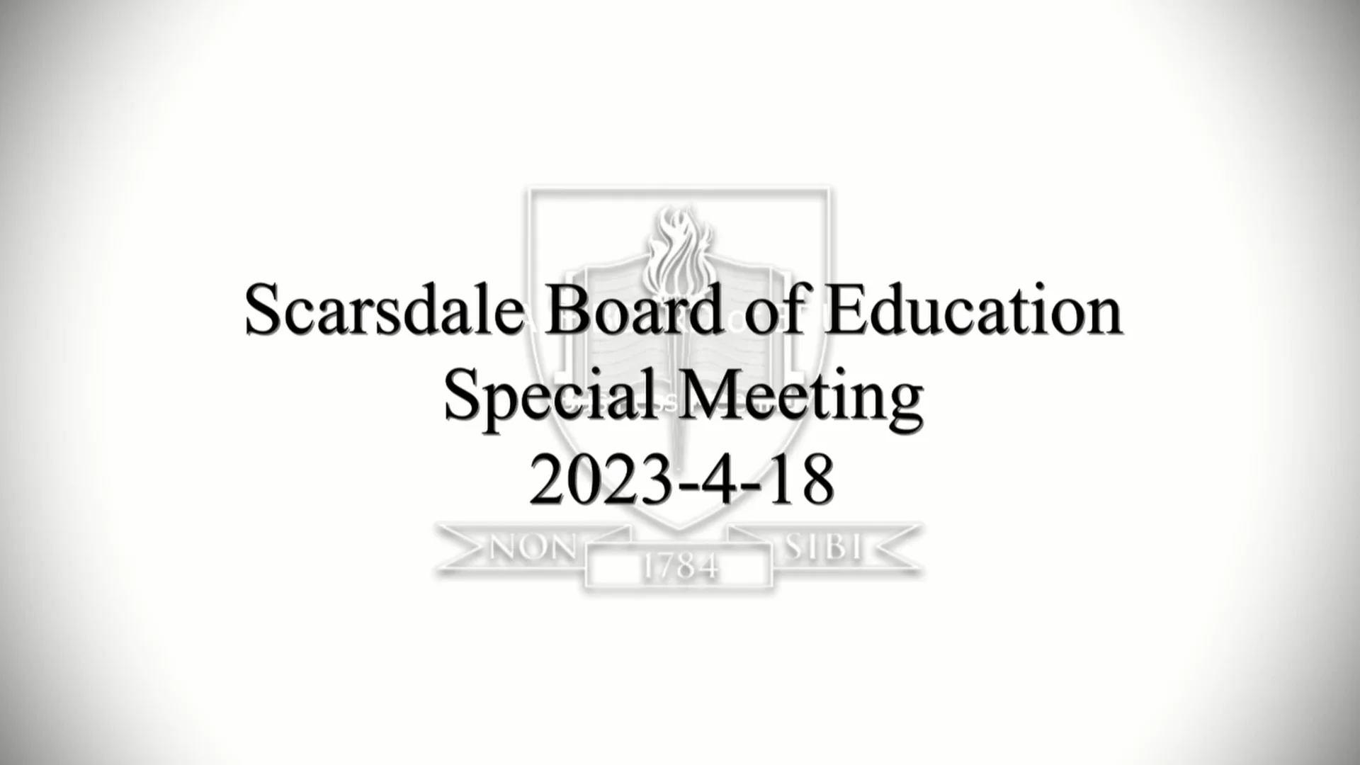 Boe 2022 2023 Board Of Education Special Meeting 2023 4 18 On Vimeo