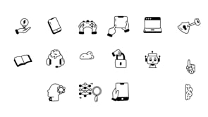 Hand Drawn Animated AI Icons