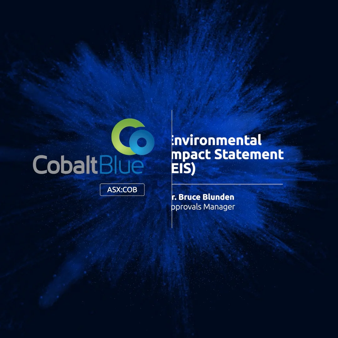 Cobalt Blue - Environmental Impact Statement (EIS) - Bruce Blunden on Vimeo