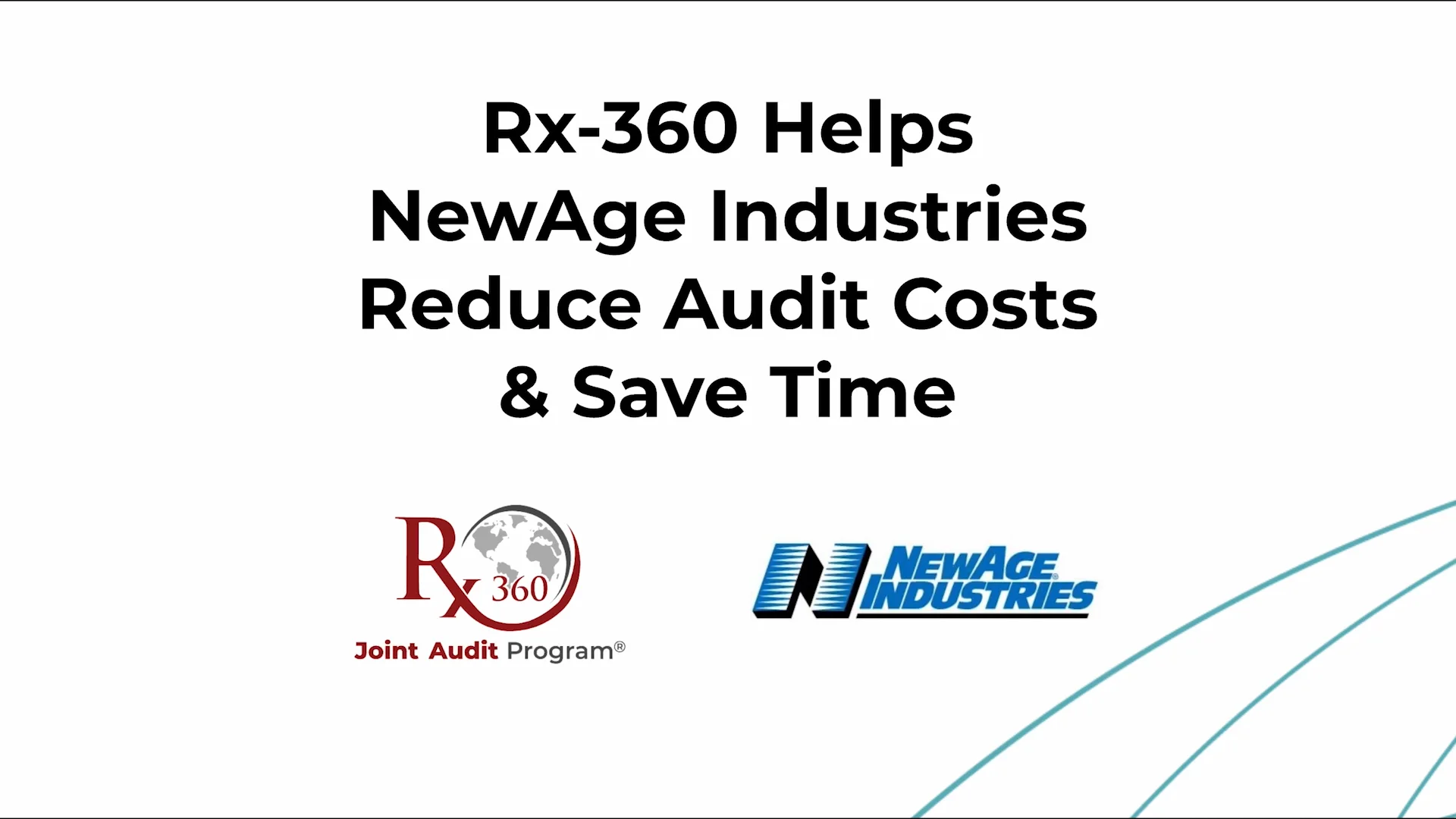 Rx-360 Helps NewAge Industries Reduce Audit Costs and Save Time on Vimeo