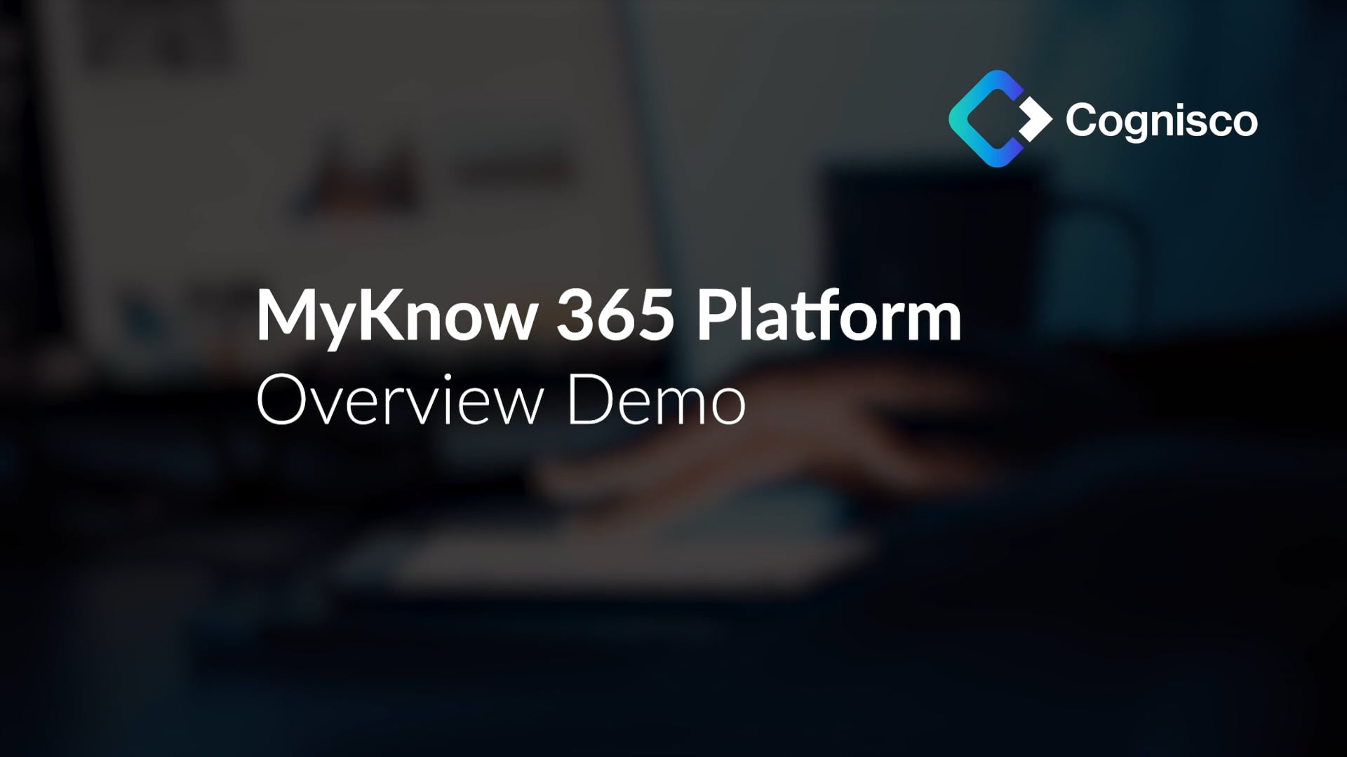 Cognisco MyKnow Platform: Overview Demo