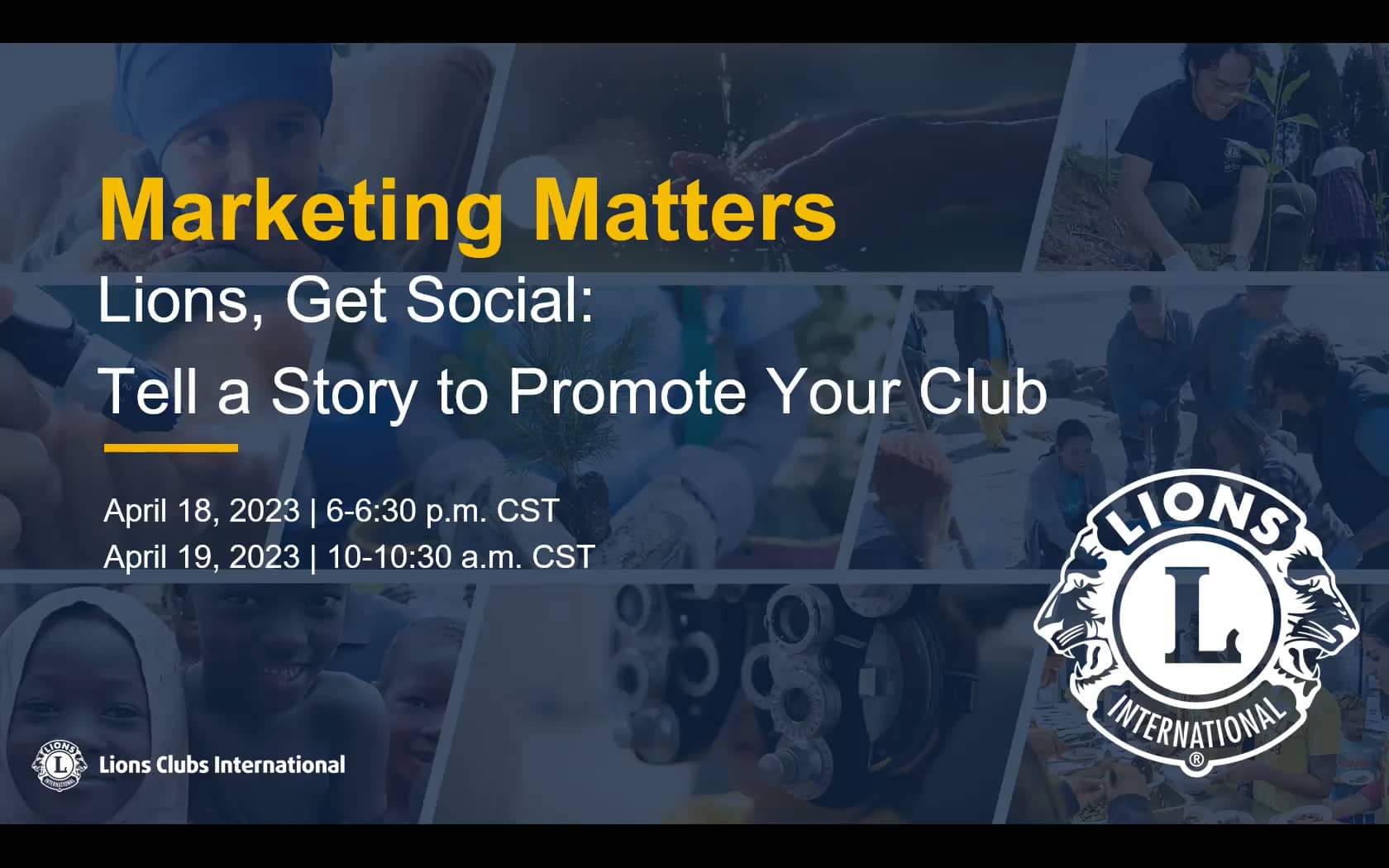 Lions Get Social - Tell a Story to Promote Your Club | Marketing ...