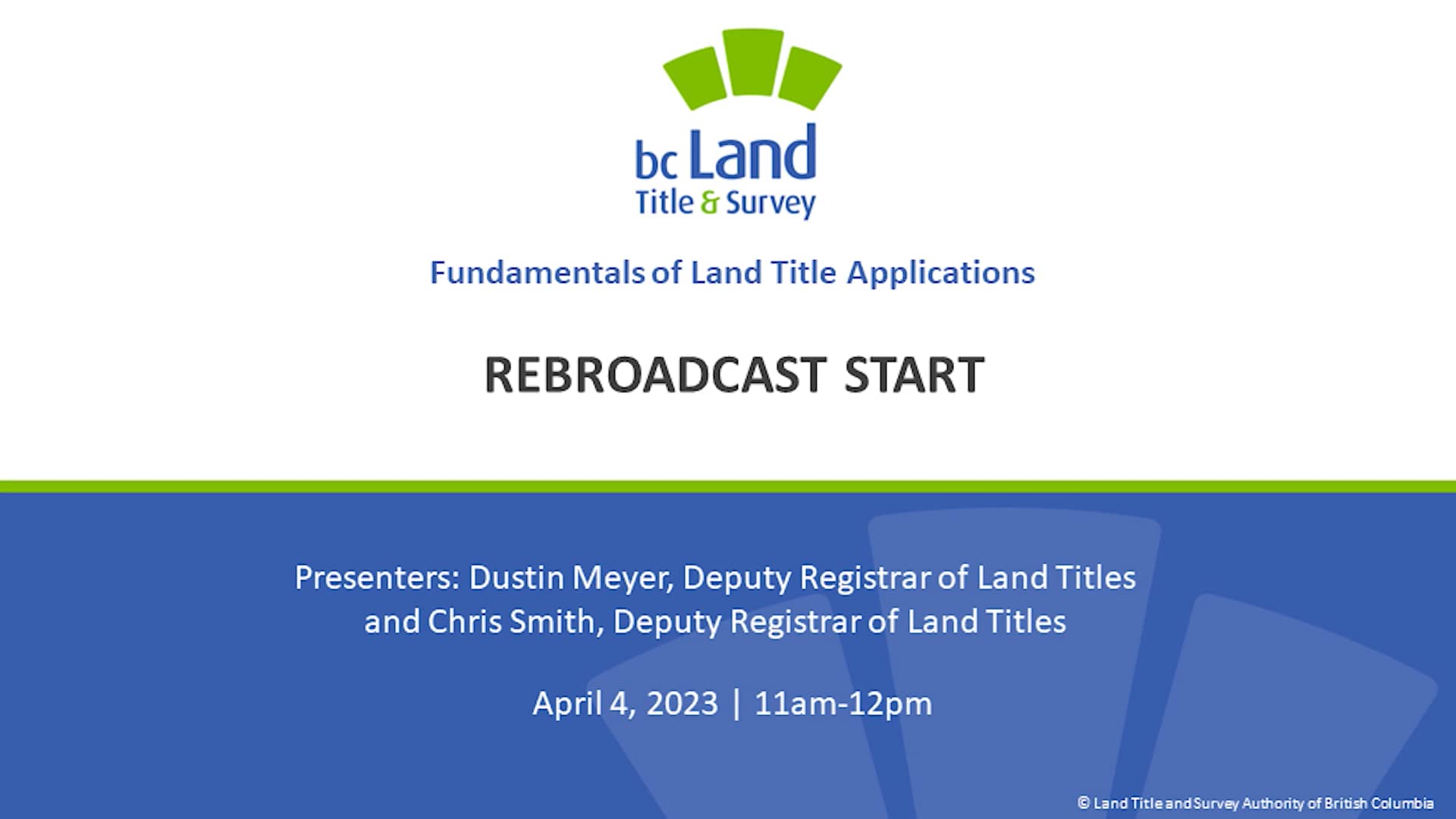 Fundamentals of Land Title Applications: Form A, B, C (Release) & Title Walk Through on Vimeo