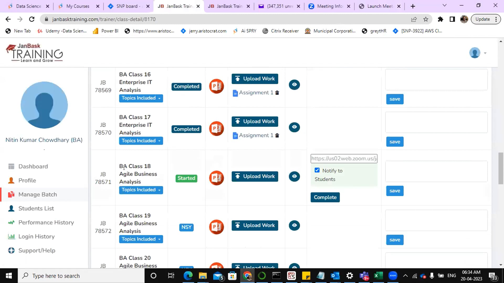 BA - 24th March 2023-BA Class 18 Agile Business Analysis on Vimeo