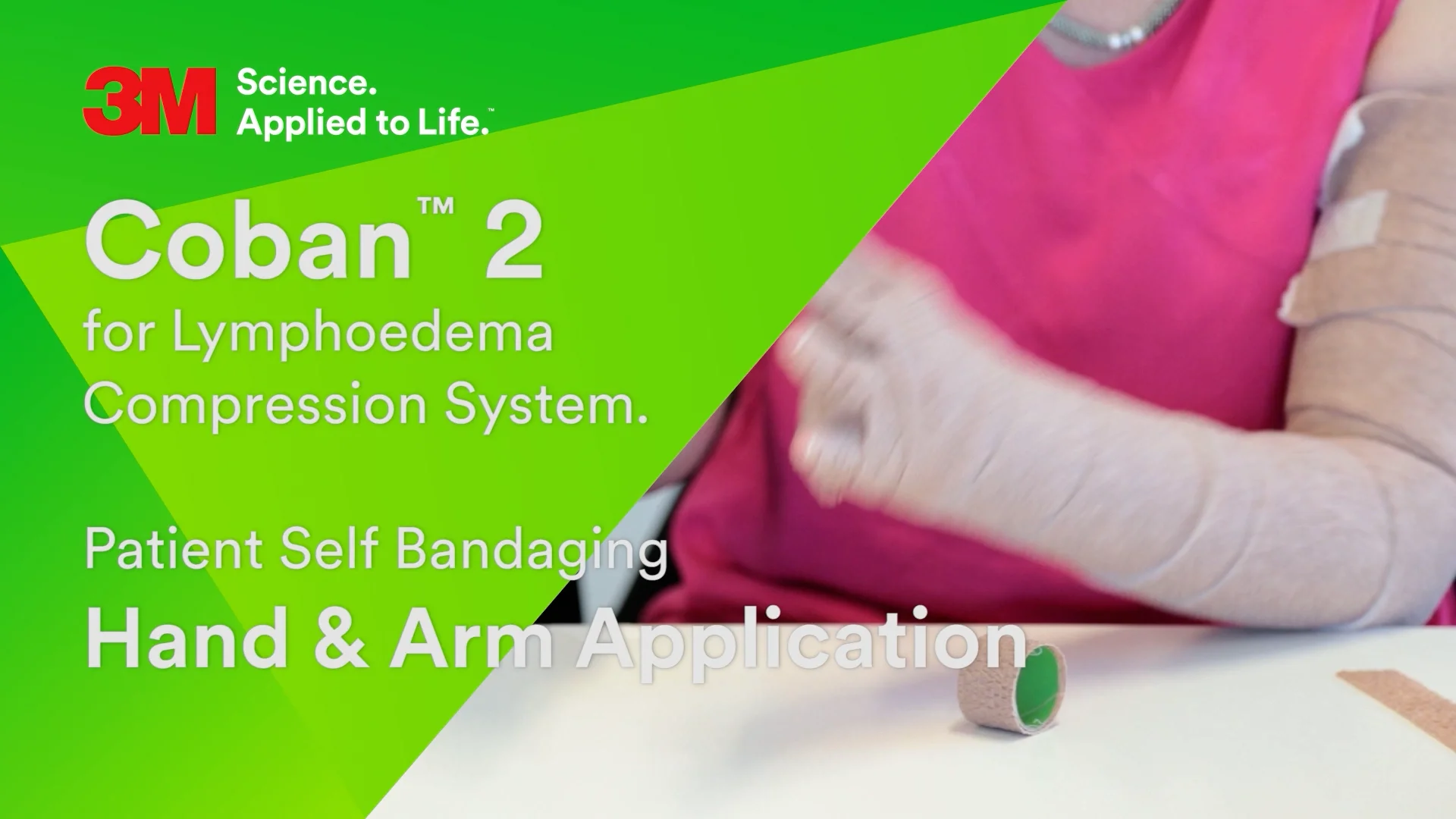 3M Coban 2 Hand and Arm Application Localised