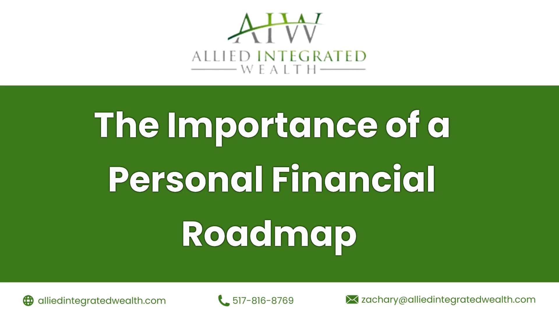 The Importance of a Personal Financial Roadmap P-VO on Vimeo
