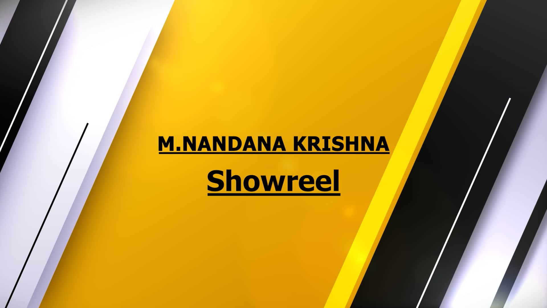 Nandana Krishna Showreel_1 on Vimeo