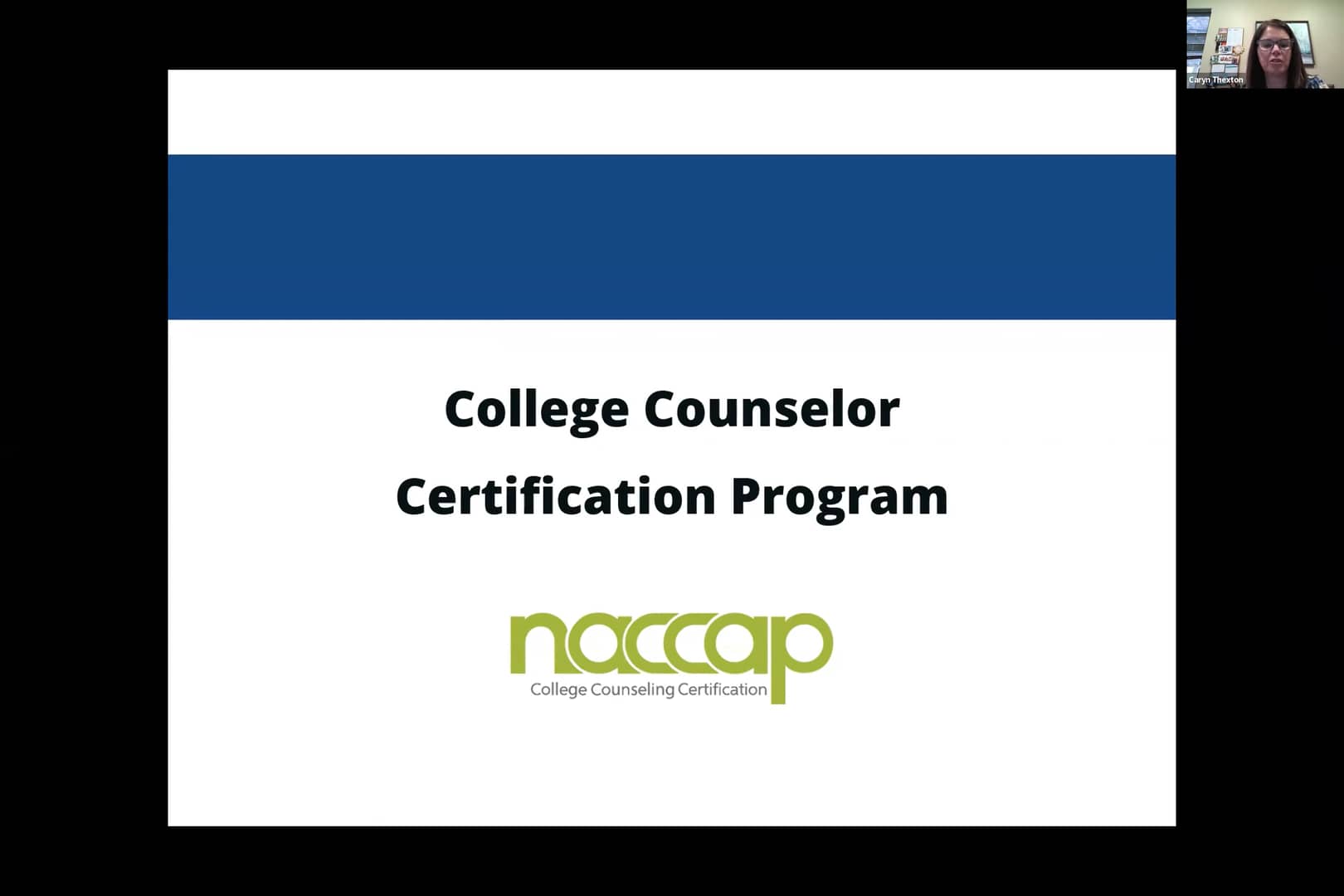 College Counselor Certification Program - Informational Session on Vimeo