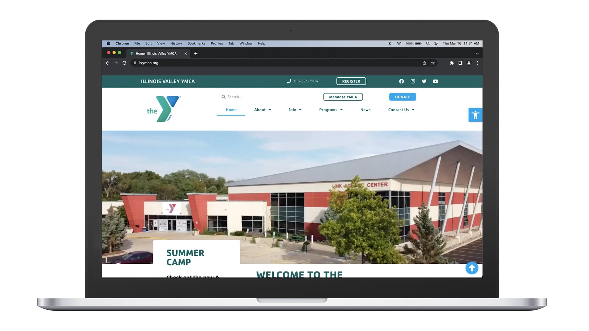 IV YMCA Website Preview on Vimeo