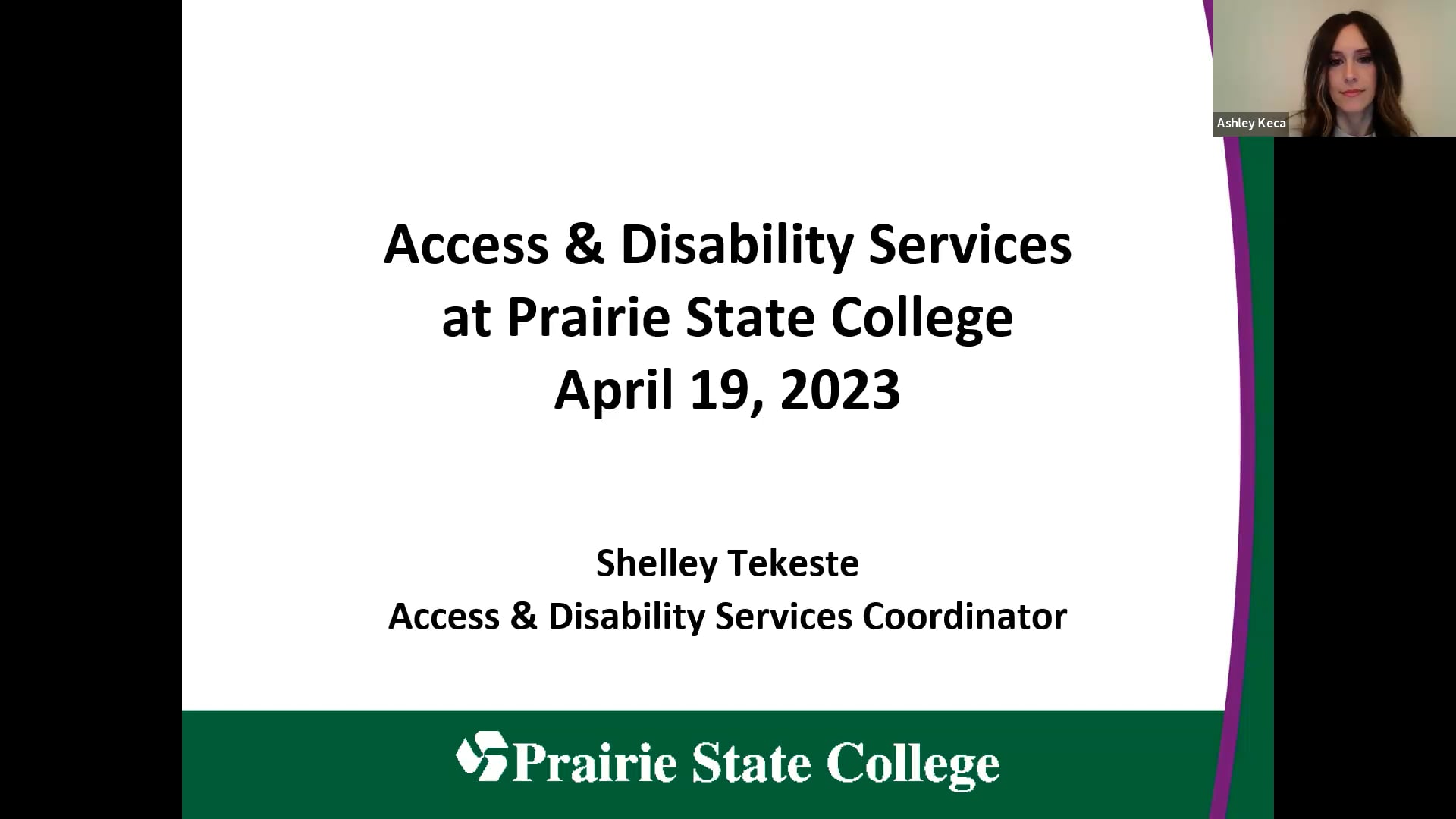 Transition Resource Presentation: Preparing for Prairie State College ...