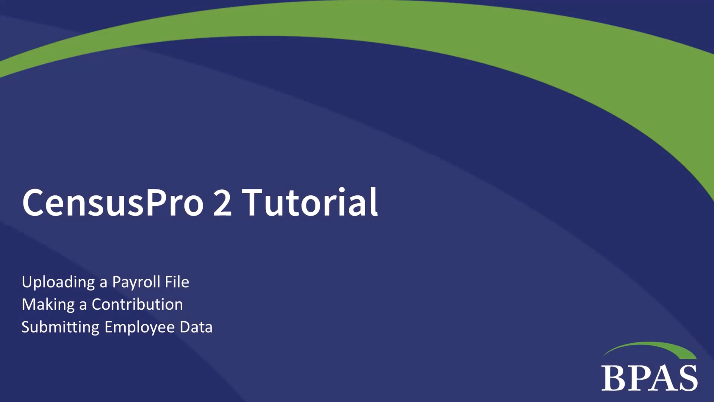 CensusPro 2 Tutorial
