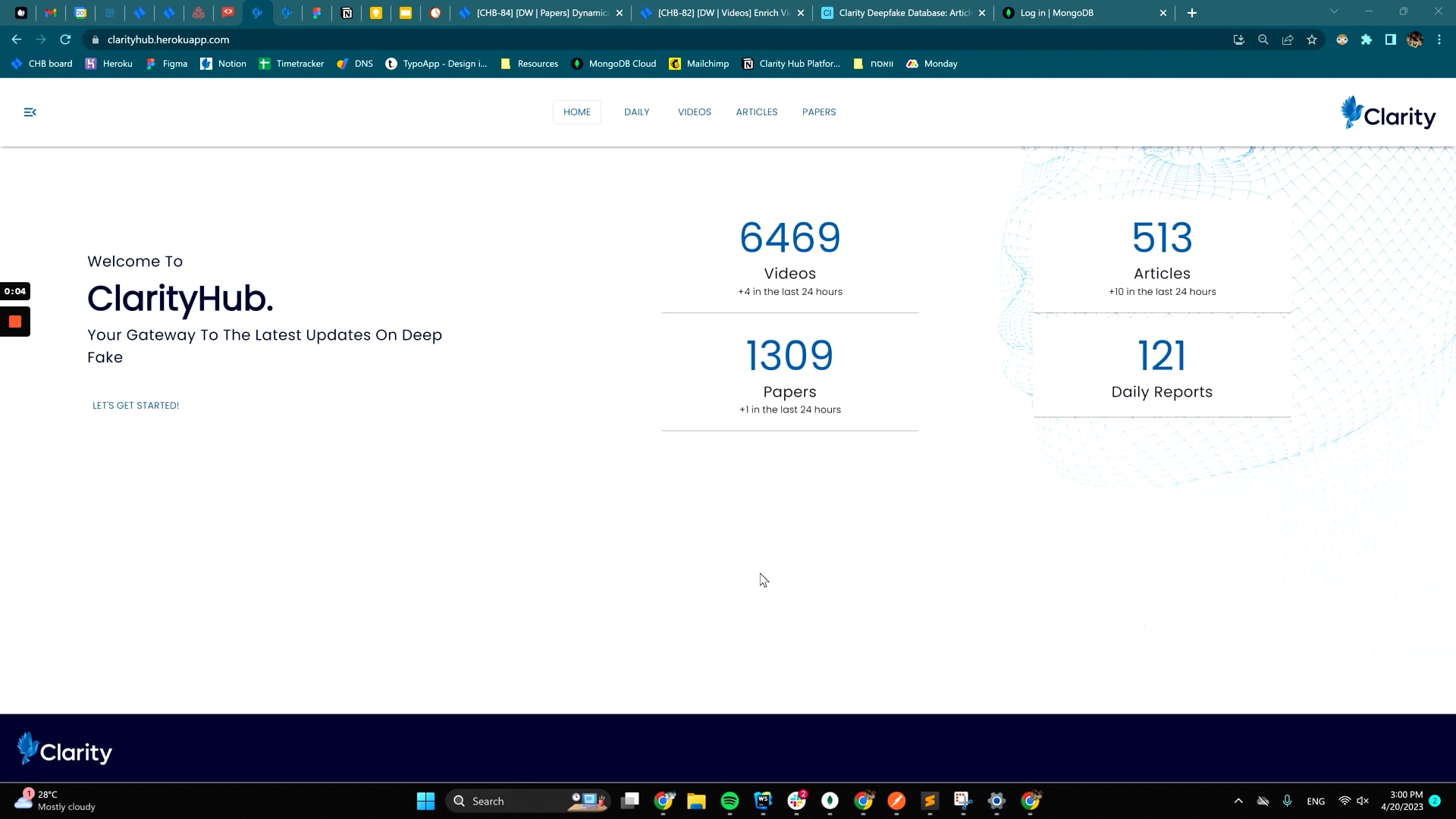 Clarity Hub - Google Chrome - 20 April 2023 on Vimeo
