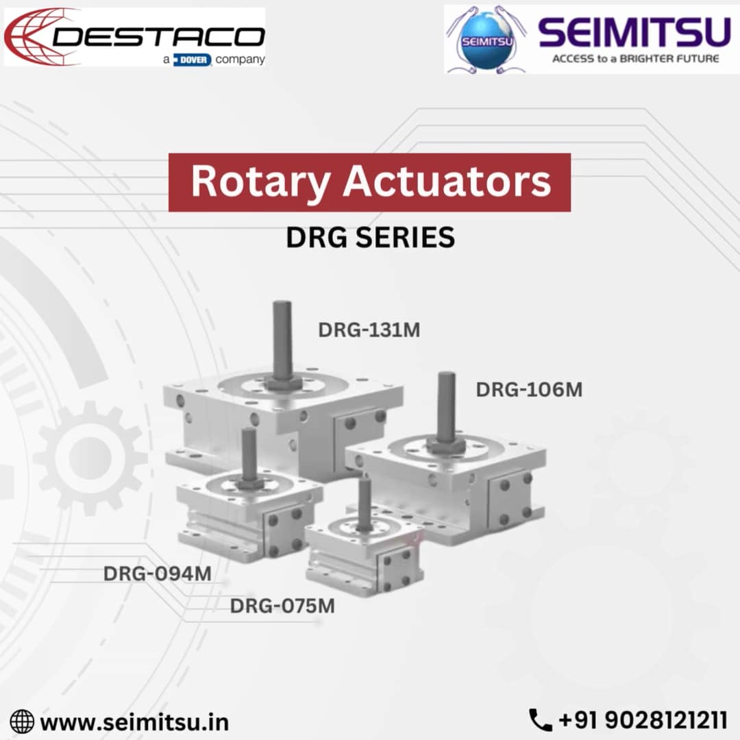 Destaco Pneumatic Rotary actuators | DRG Series | SEIMITSU on Vimeo