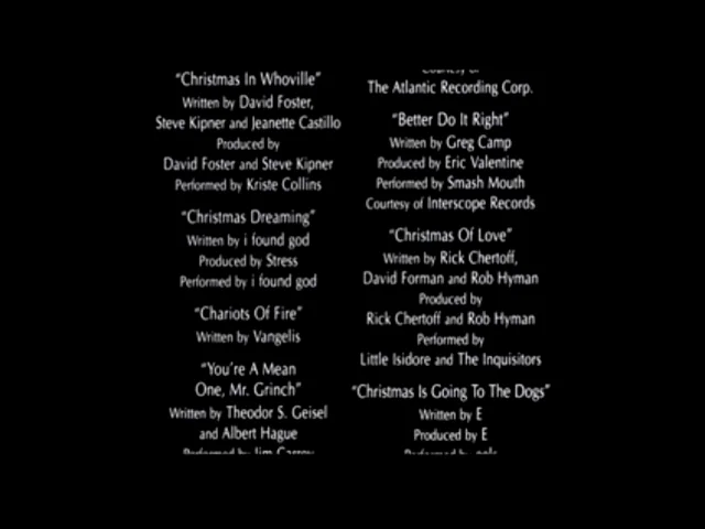 Dr. Seuss's How the Grinch Stole Christmas! Credits on Vimeo