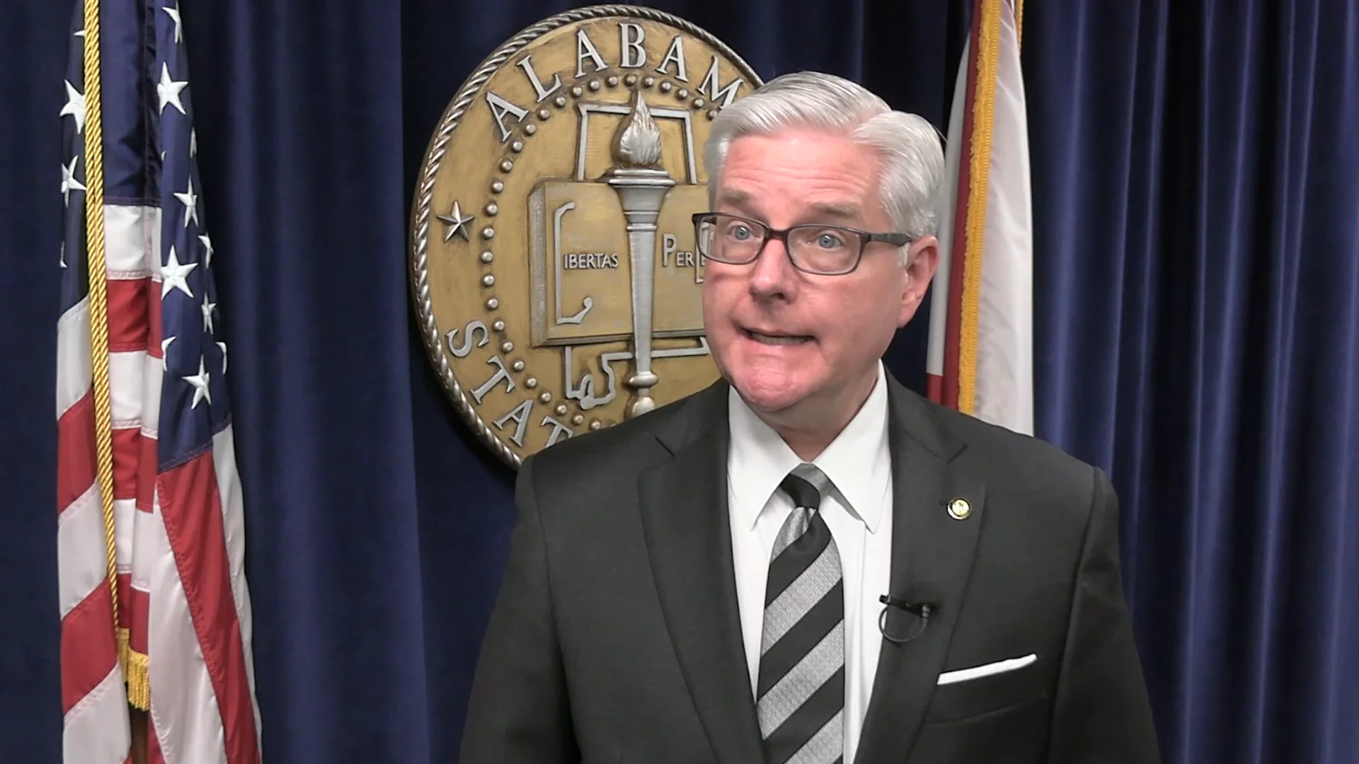 Senate Pro Tem Greg Reed and Speaker Nathaniel Ledbetter speak on ...